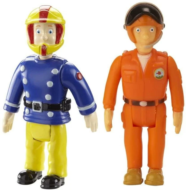 FIREMAN SAM TWIN FIGURE PACKS - Sam with Quad bike helmet & Tom Thomas ...