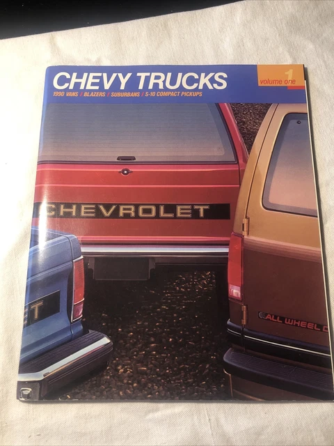 VINTAGE SALES BROCHURE Catalogs 1990 Chevy Truck GM Dealer Literature ...