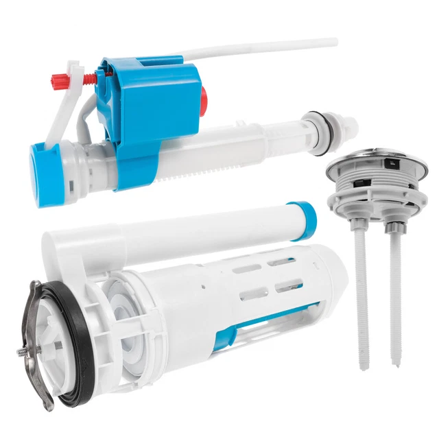 PP TOILET INLET and Outlet Valve Guts Replacement Kit Tank Button £21. ...