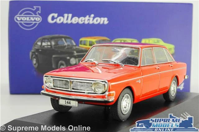 VOLVO 144 MODEL Car Red Saloon 1:43 Scale Ixo Atlas Volvo Collection K8 ...