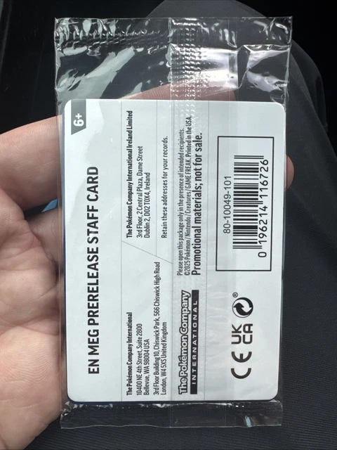 POKÉMON TCG - Mega Evolution - STAFF Prerelease Promos - Full Set of 4 ...