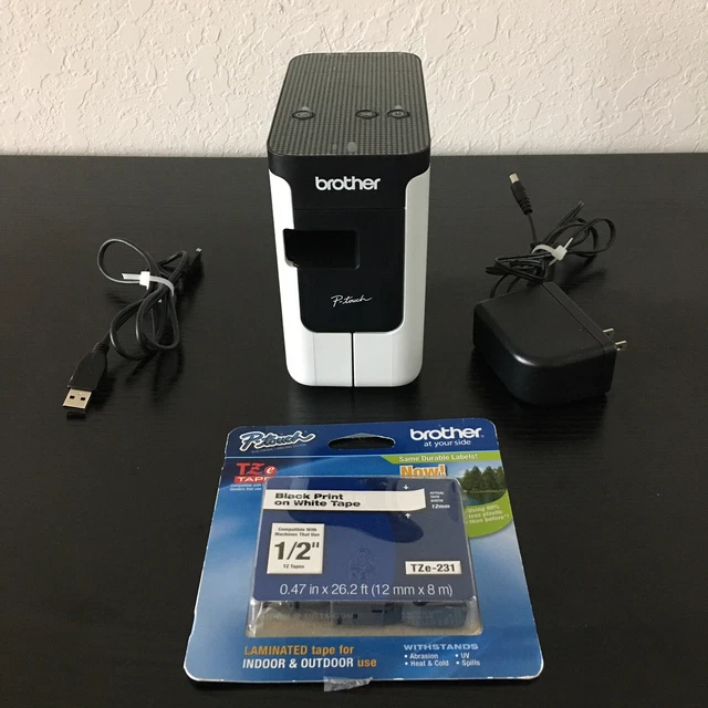 BROTHER P-TOUCH PT-P700 PC Connectable Label Maker with Tape and Power ...