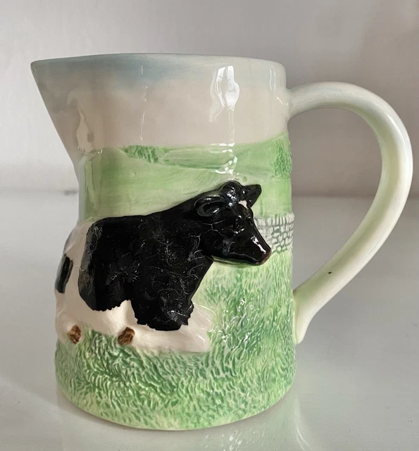 POTTERY COW JUG Border Fine Arts James Herriot Country Kitchen ...