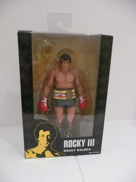 NECA ROCKY 3 Rocky Balboa 40th Anniversary Series 1 Sly Stallone Brand ...