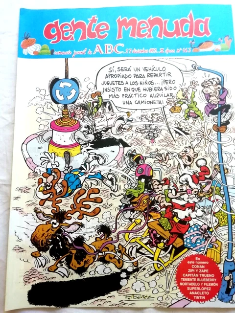 GENTE MENUDA COMIC-163-ABC Zipi Y Zape, Mortadelo Y Filemon, Tintin ...