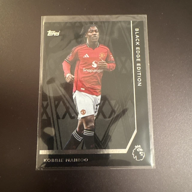 TOPPS PREMIER LEAGUE 2026 Card Kobbie Mainoo, Manchester United, black ...