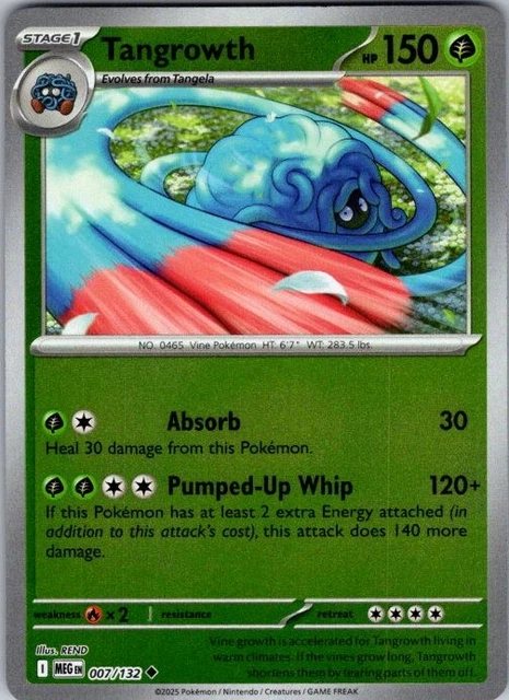POKEMON | ME01: Mega Evolution | Tangrowth | 007/132 | Reverse Holo ...