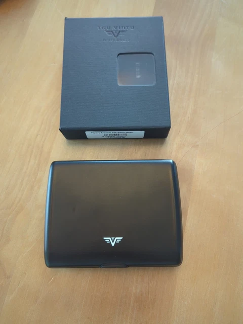 TRU VIRTU HI-TECH Aluminum Wallet Ray - Black - RFID Blocking EUR 20,00 ...