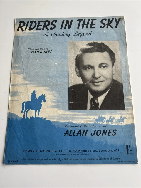 SPARTITI VINTAGE RIDERS in the Sky una leggenda del cowboy musica di ...