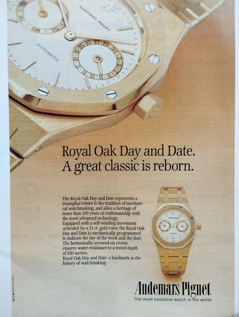 AUDEMARS PIGUET VINTAGE watch Print Ad !!"AP" The Most Watch in the ...