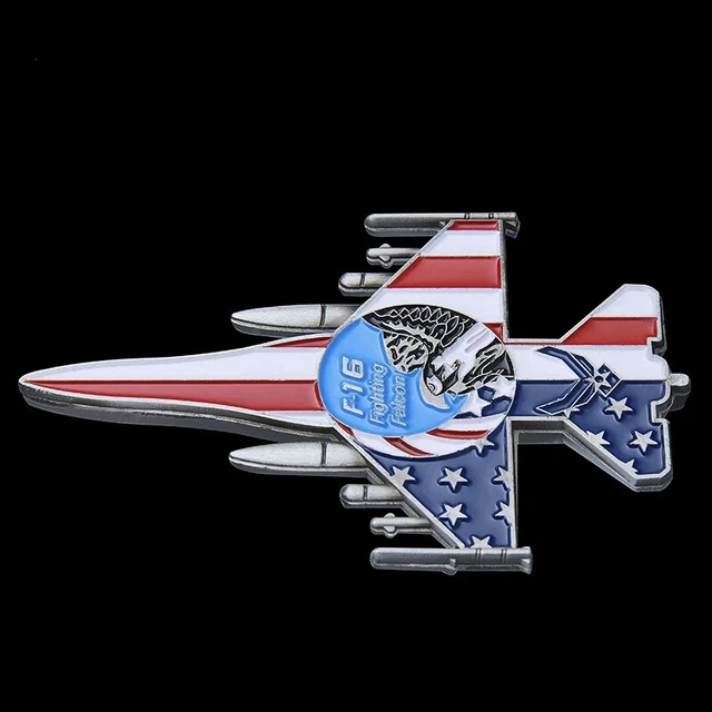 F16 SILVER WORLD Plane US Air Force I Military War History Combat ...