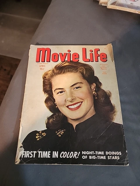 1946 APRIL MOVIE Life Magazine - Ingrid Bergman Front Cover £18.92 ...