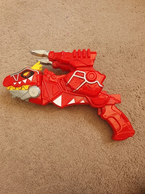 POWER RANGERS DINO Charge Red T-Rex Super Morpher Gun Blaster No ...
