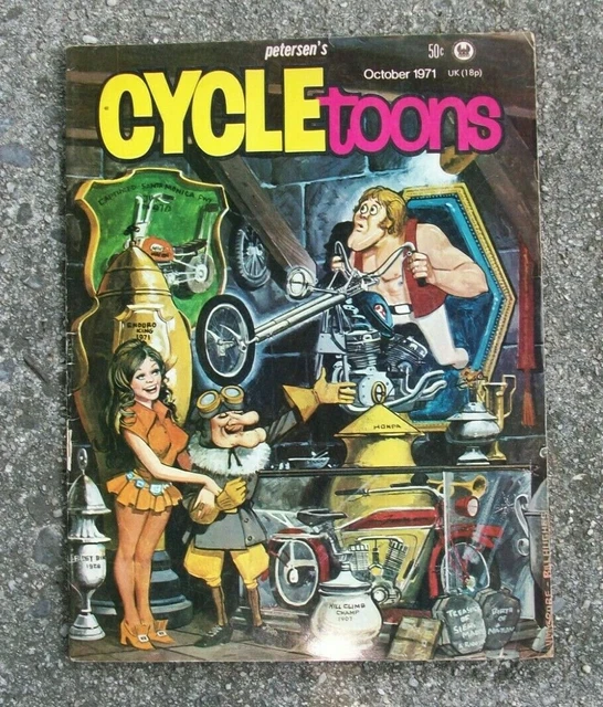 1971 PETERSENS PUBLISHING Co CycleToons Cycle Toons Hot Rod Cartoons ...