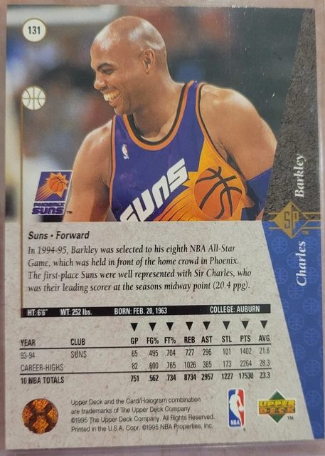1994-95 UPPER DECK SP Basketball - CHARLES BARKLEY #131 - Suns EUR 2,49 ... 1994-95 UPPER DECK SP Basketball - CHARLES BARKLEY #131 - Suns EUR 2,49 ...