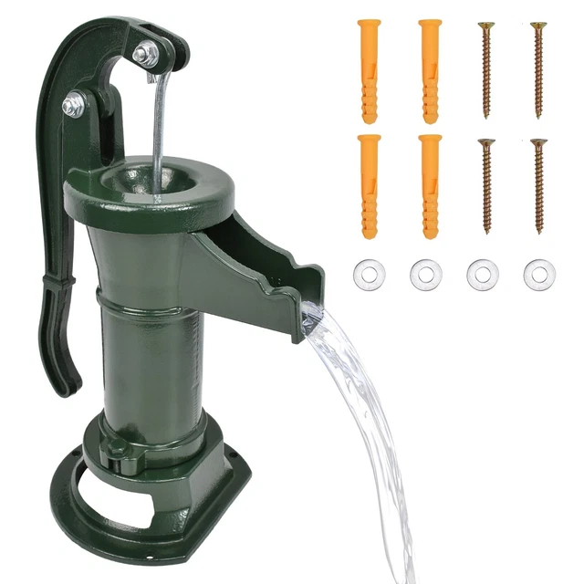 Aazon.co: Antique Pitcher Hand Water Pup, Cast Iron Red Hand Well