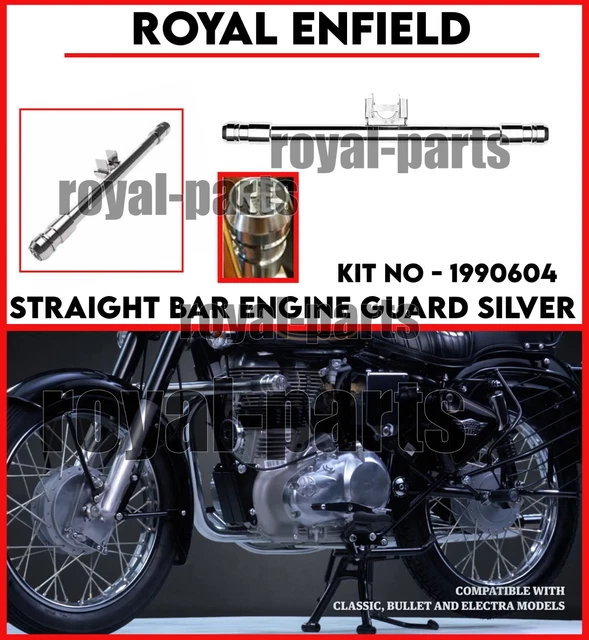 ROYAL ENFIELD STRAIGHT BAR EG, S.S pour BULLET/ELECTRA/CLASSIC - 350 ...