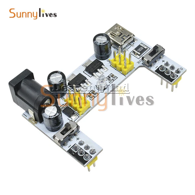 MINI USB MB102 Breadboard Power Supply Module Arduino Bread Board DC 7 ...