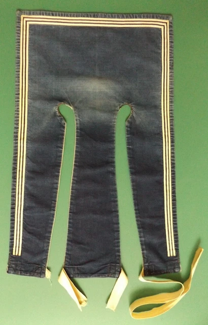 WWII SEAMAN'S BLUE Square Rig Collar Royal Navy Genuine Worn In Wwii ...