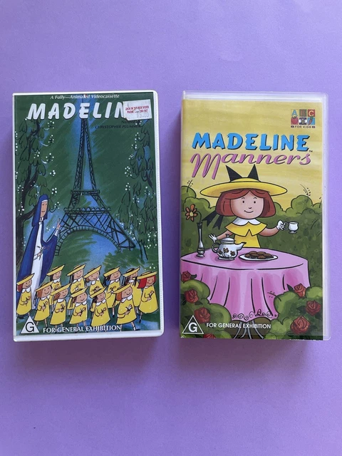 MADELINE VHS VIDEO Tapes Madeline Manners 2x Tapes $14.99 - PicClick AU