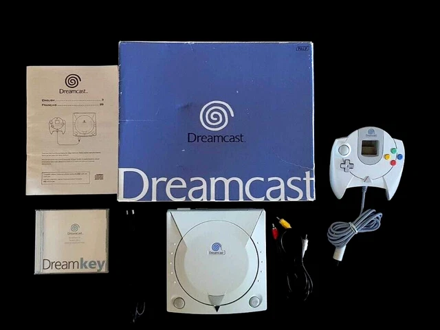 CONSOLE SEGA DREAMCAST - En boite et Notice, Dreamkey, manette, cordons ...