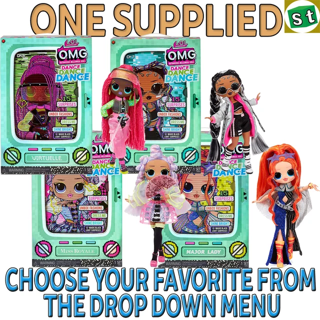 LOL SURPRISE OMG Dance Dance Dance Miss Royale Fashion Doll with 15 ...