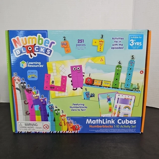 HAND2MIND NUMBERBLOCKS MATHLINK Cubes Numberblocks 1-10 Activity Set ...
