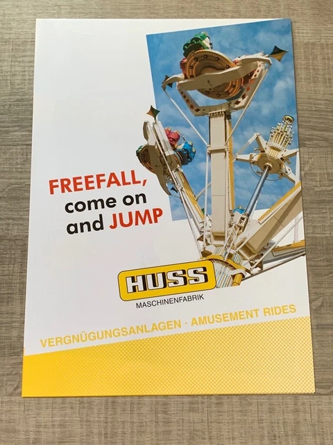 ORIGINAL WERBEPROSPEKT JUMPING HUSS - Kirmes Modellbau Bewerbung ...