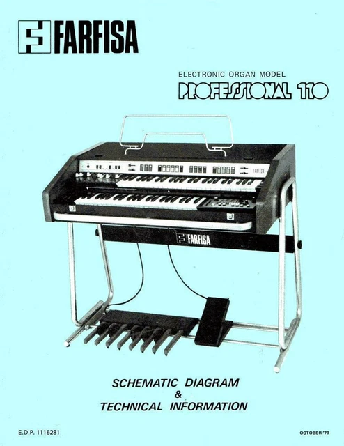 FARFISA VIP 345 Schematic Diagrams, Manual, Block Circuit Diagram + Owner's £9.67 - PicClick UK