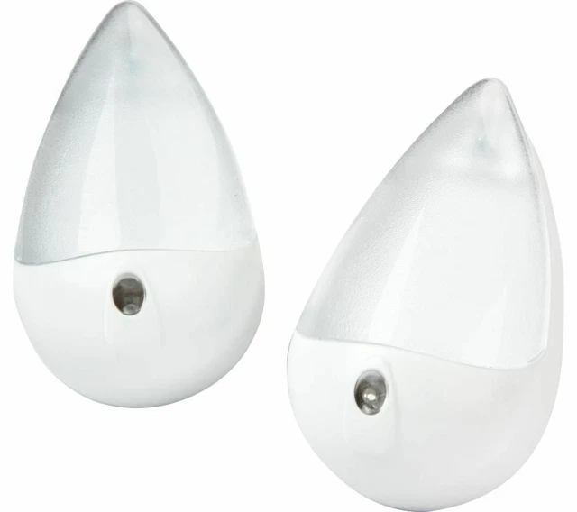 MASTERPLUG SOFT GLOW LED Tear Drop Shaped Dusk to Dawn Night Lights ...