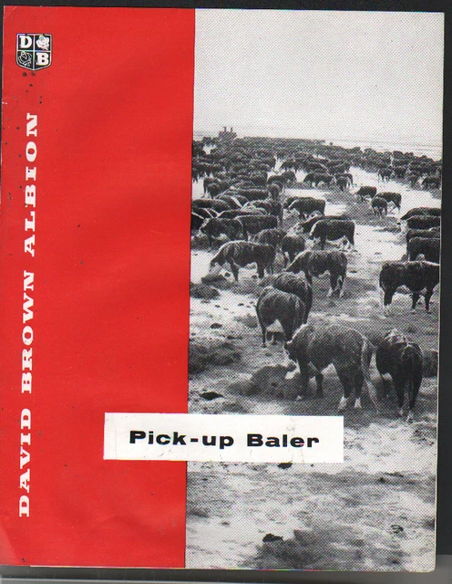 DAVID BROWN ALBION Tractor Pick-up Baler Brochure Leaflet £7.00 ...