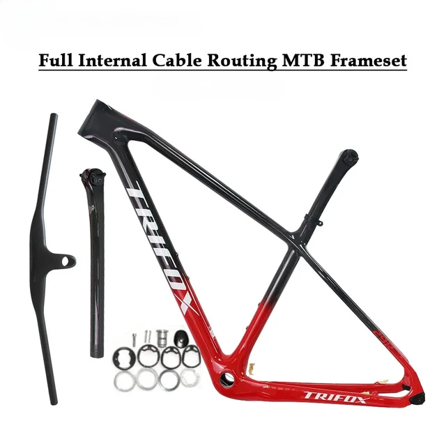 CARBON FIBER MOUNTAIN Bike Frameset 29*2.4inch Internal Routing Bicycle ...