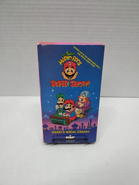SUPER MARIO BROS Super Show Mario's Magic Carpet VHS Tape Nintendo ...
