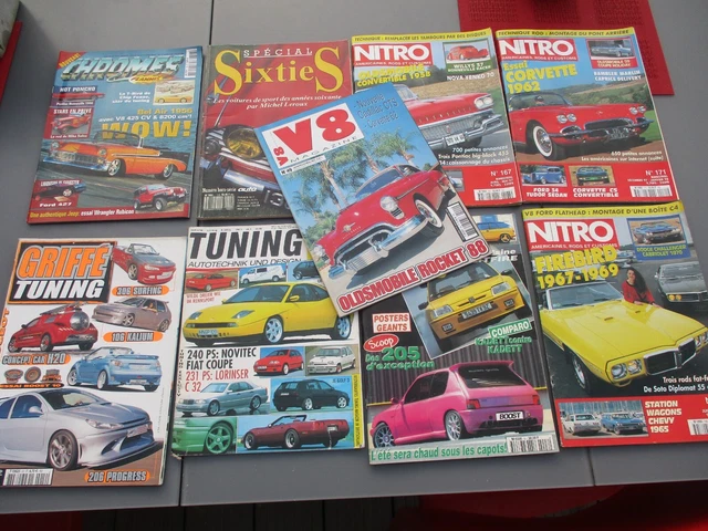 10 ANCIEN MAGAZINE Nitro Chrome Flamme Boost Griffé Classic & Racing ...