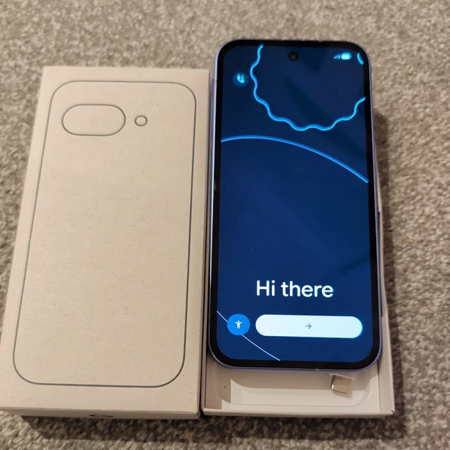 GOOGLE PIXEL 9A 256GB Iris, Unlocked, in original box £234.70 - PicClick UK