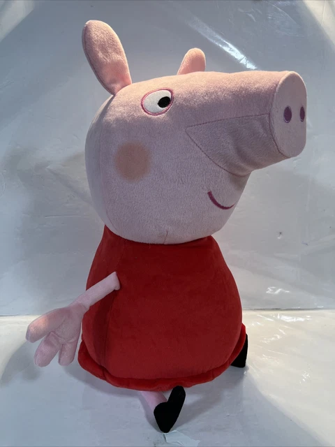 LARGE PEPPA PIG Plush Red Dress Official Peppa Pig Playmate- Smoke Fee ...