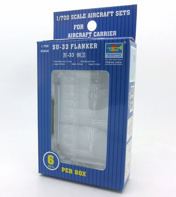 (TRU03410) - TRUMPETER 1:700 - Sukhoi Su-33 Flanker (12 pcs) EUR 9,31 ...