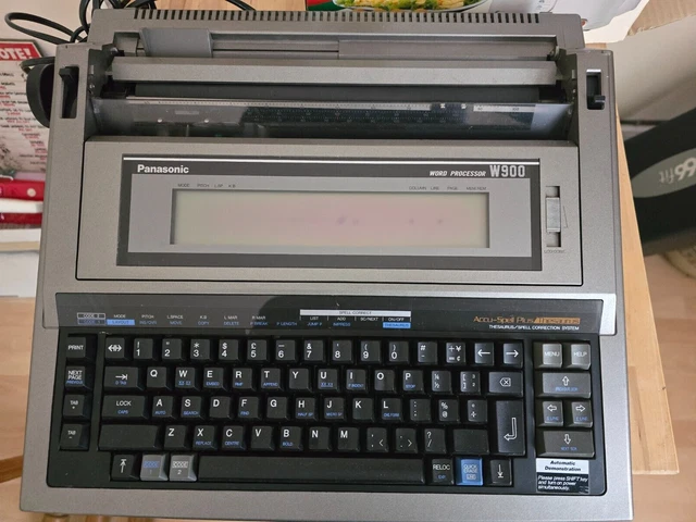 PANASONIC KX-W900 ELECTRONIC Word Processor Typewriter With Floppy Drive £52.72 - PicClick UK
