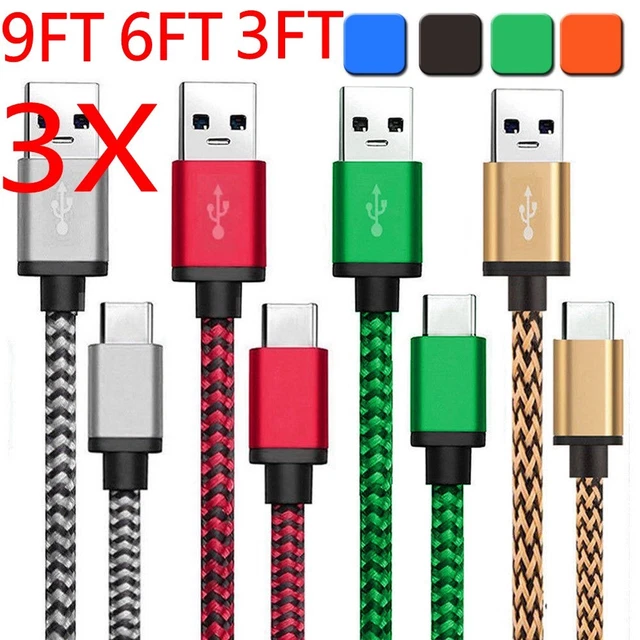 1-3M USB-C TYPEC Data Sync Charger Fast Charging Cable For Huawei ...