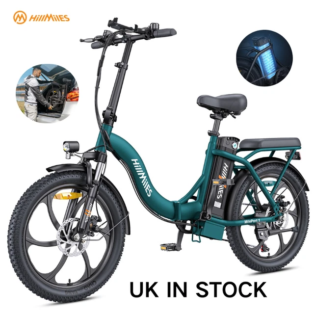 HILLMILES MILEPORT 100KM PAS Electric Bicycle 250W 36V 13AH Adults E ...