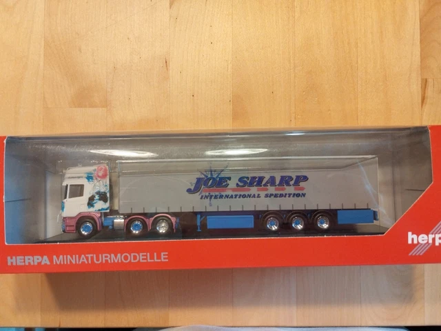 SAMMELTAUFLÖSUNG HERPA 1:87 "JOE SHARP" Scania R 04 TL SZ EUR 25,50 ...