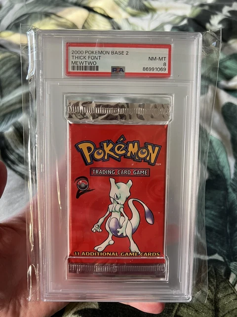 POKÉMON BASE SET 2 Sealed Booster Pack PSA 8 Mewtwo Art £235.00 ...