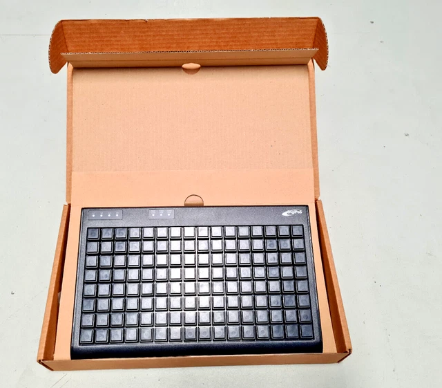 DIGIPOS TIPRO MID-AM-KM128A - PS2 Black - Fully Programmable Keyboard ...