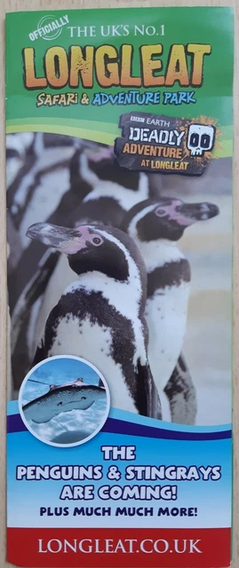 LONGLEAT SAFARI PARK Leaflets x 5 - 2011, 2013, 2019 £3.00 - PicClick UK