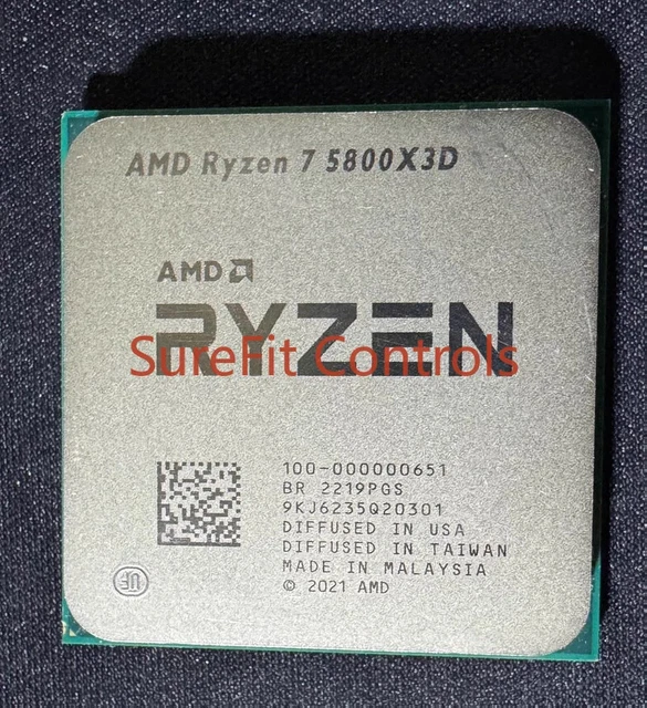 AMD RYZEN 7 5800X3D AM4 CPU Processor 3.4GHz 8Core 16Thr 105W 32MB R7 ...