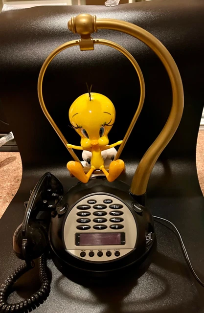 RARE VINTAGE TWEETY Bird Landline Phone With A Paw Pushing The Swing. £ ...