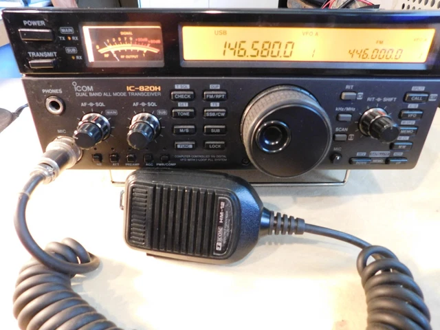 ICOM IC-820H DOUBLE bande émetteur-récepteur tout mode 2 mètres & 70 cm ...