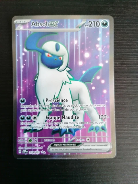 CARTE POKÉMON ABSOL ex Full art Flammes Obsidiennes FR secrète 214/197 ...