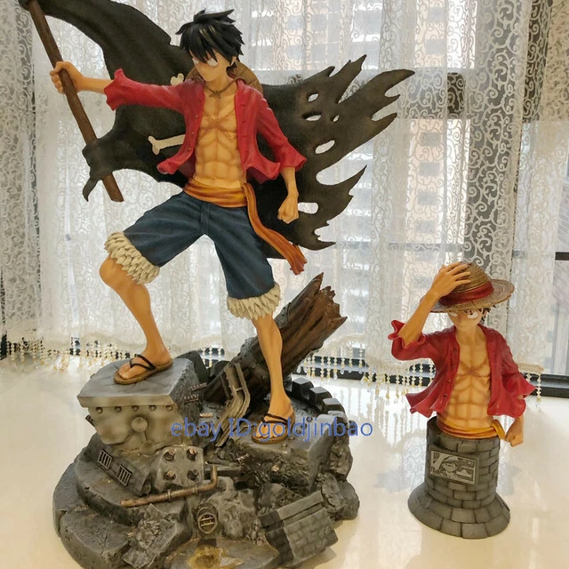 ONE PIECE MONKEY D Luffy Resin Model Painted Statue In Stock Flag ...