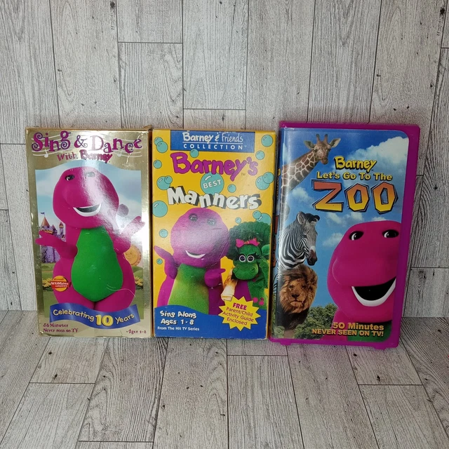 BARNEY AND FRIENDS Classic Collection VHS Tapes Lot of 5 Zoo Manners ...